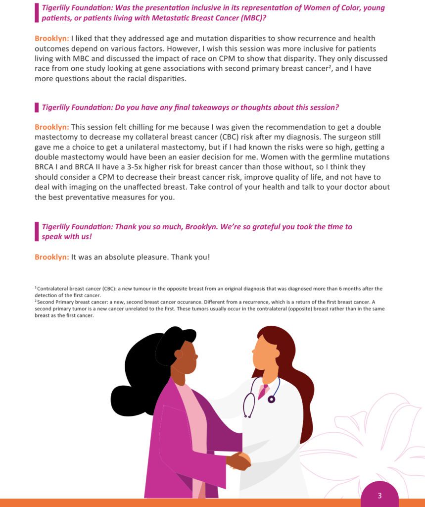Local Therapy: Best Breast Practice - SABCS - Brooklyn Cobb - Tigerlily ...